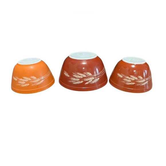 Pyrex | Dining | Pyrex Set Of 3 Mixing Bowl Set Autumn Harvest ...